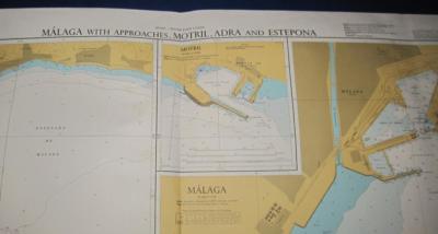 Admiralty Charts Map #1848 Malaga w/Approaches to Motril, Adra ...
