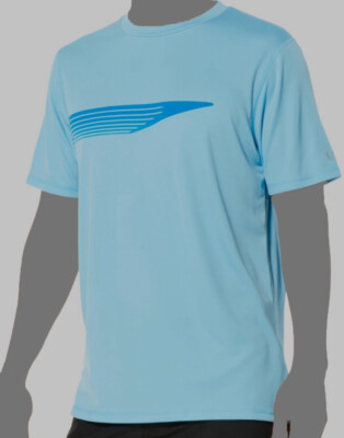 $44 Speedo Men's Blue Loose Fit Crew Neck Logo Graphic Swim T-Shirt ...