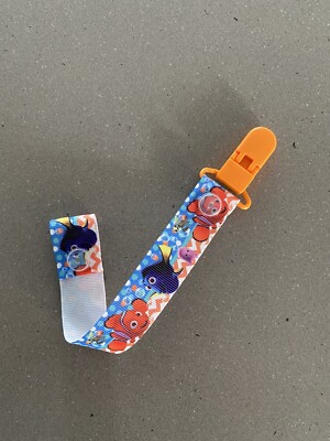 Baby Dummy Clips Pacifier Chain Soother Holder Dummie Strap Nemo | eBay ...