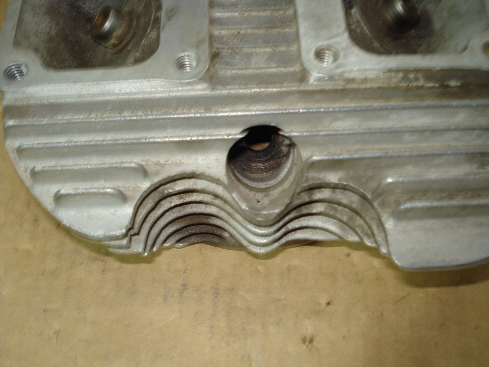 Harley Davidson OEM Shovelhead Cylinder Head Lot 2 Dual Plug 2 Rear 1 ...