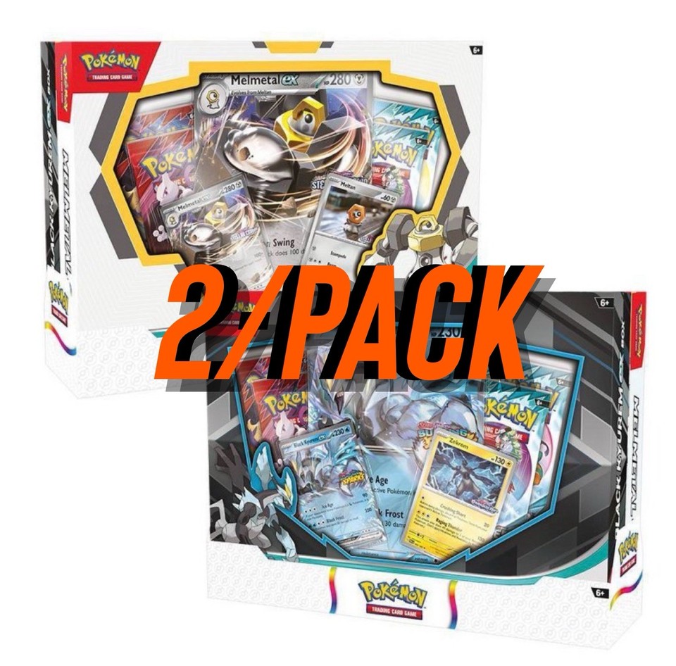 Pokémon TCG: Black Kyurem Ex & Melmetal Ex Box- Target Bundle- Sealed ...