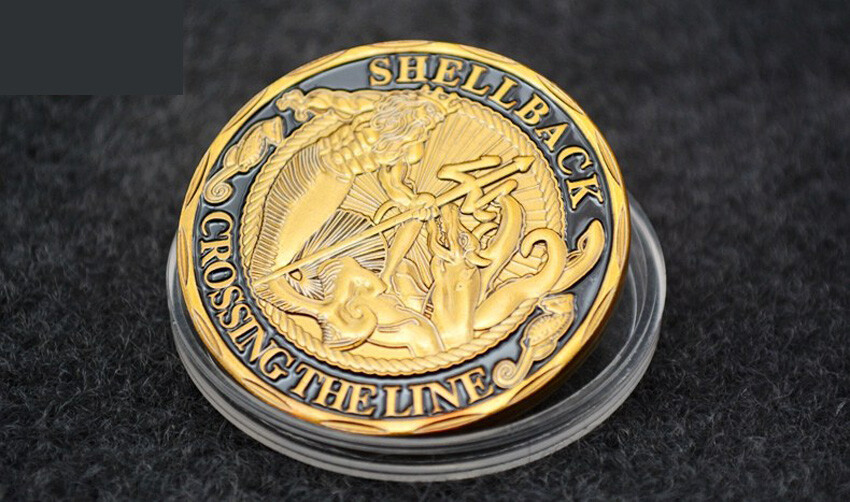 Navy Sailor Gift Shellback Commemorative US Crossing the Line Challenge ...