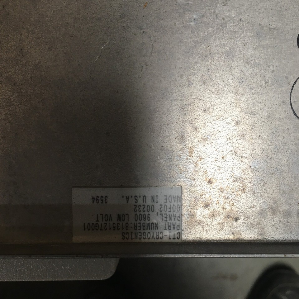 CTI-Cryogenics 8135900G001 Helix 9600 Compressor, 200-230 VAC @ 50/60Hz ...