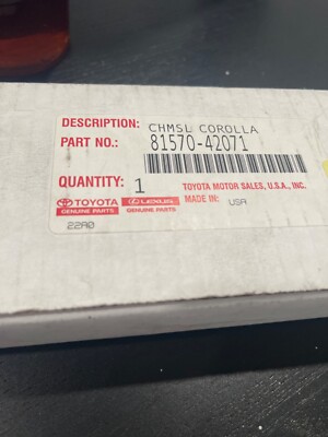 Genuine Toyota Center High Mount Stop Lamp Brake Light 81570-42071 | eBay