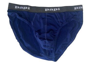 Men’s Papi Polyamide/Elastane Euro Bikini Brief - Sz. M, Ink Blue | eBay