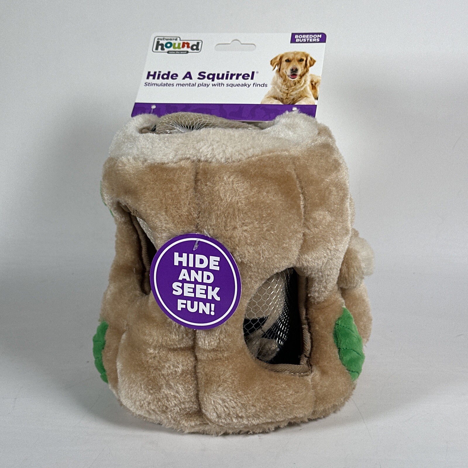 Outward Hound Plush Hide-a-squirrel Puzzle Dog Toy 1 Count for sale ...