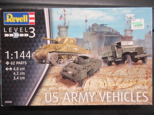 REVELL GERMANY 1/144 U.S. ARMY VEHICLES WWII #03350 | eBay