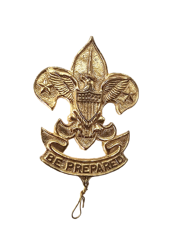 Vintage Gold Tone BSA Boys Scouts of America Be Prepared Pin Eagle | eBay