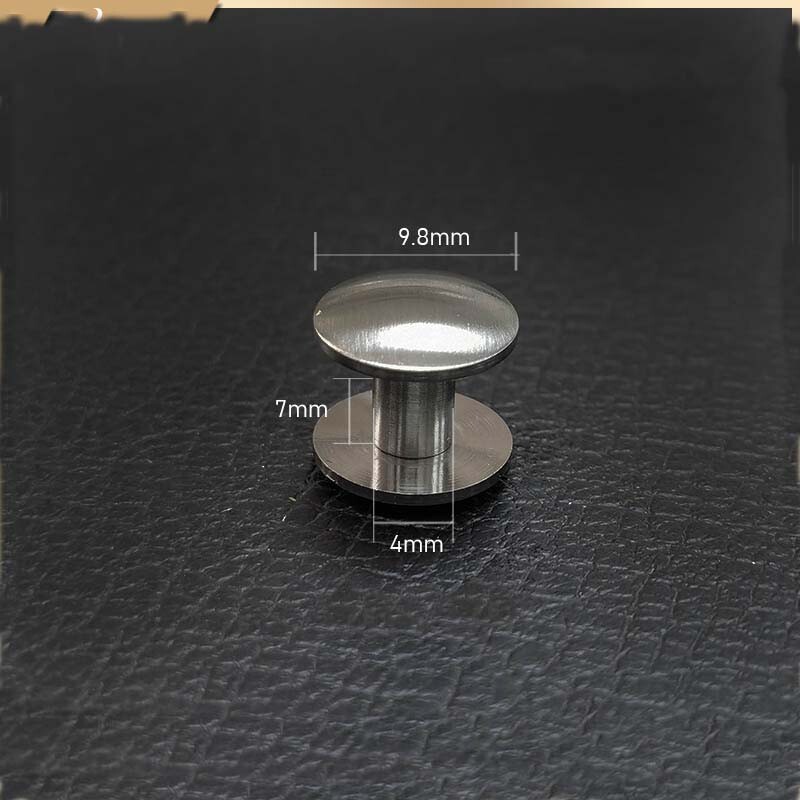 2PCS Pure Titanium Chicago Screws Belt Screw Rivets Bolt Strap ...