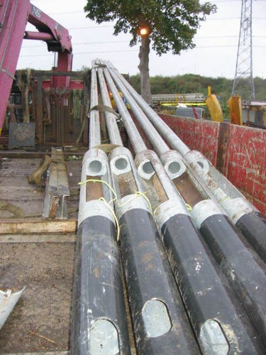 1.. GALVANISED STEEL STREET LAMP POLE LIGHTING COLUMN APPROX 9 MTRS ...