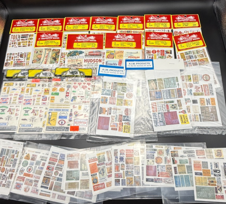 Lot of N Scale Decals Various Brands - See Pictures | eBay