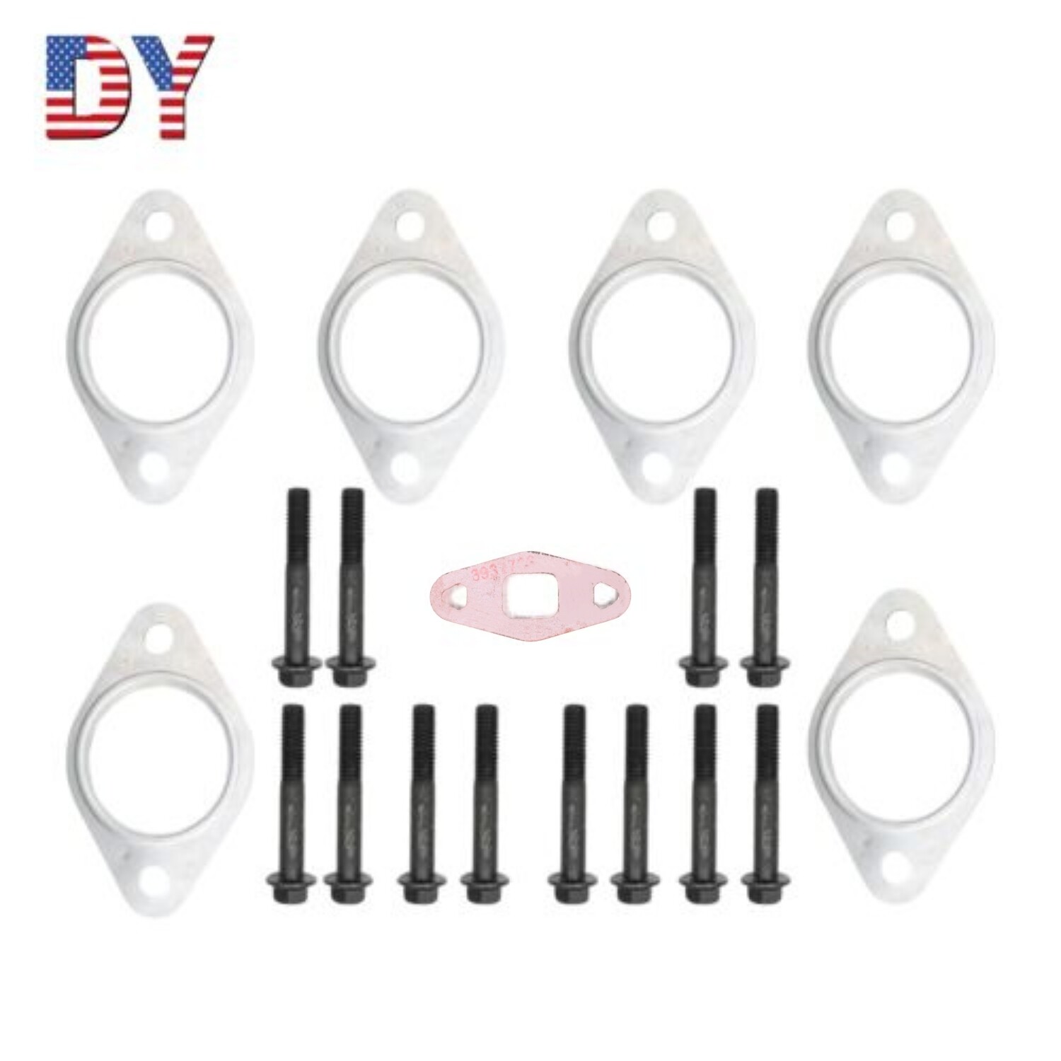 Exhaust Manifold Gasket Set with Bolts for Cummins 6c 6CT 8.3L 3932063/ ...