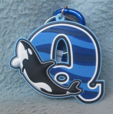 Shamu The Killer Whale Sea World Letter Q Keychain Souvenir Travel | eBay