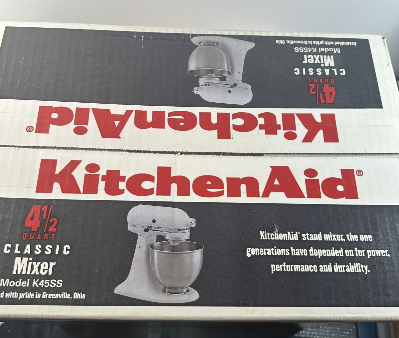 KitchenAid Classic Series K455 4.5 Quart Tilt-Head Stand Mixer - White ...