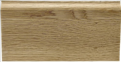 Unfinished White Oak Baseboard Moulding 9/16 in x 4-1/2 in x 7 ft Solid ...