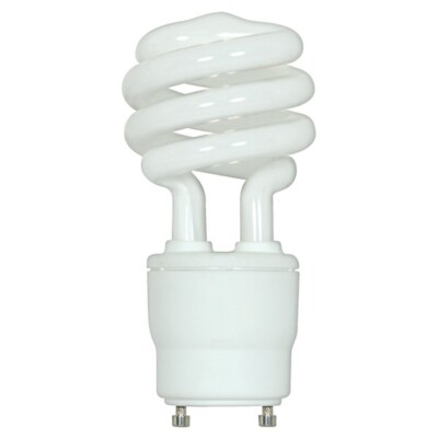 S8209 18GU24/41 Compact Fluorescent Spiral 18W 120V T2 GU24 4100K Cool ...