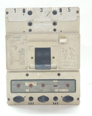 SIEMENS 3VF6 CIRCUIT BREAKER 3 POLE 630 AMPS / TESTED OK | eBay