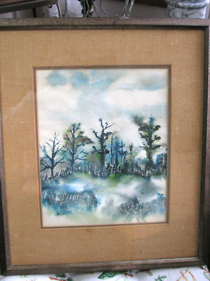 Vint Water Color Painting by James B. Moore -Framed. Matted-PRICE ...