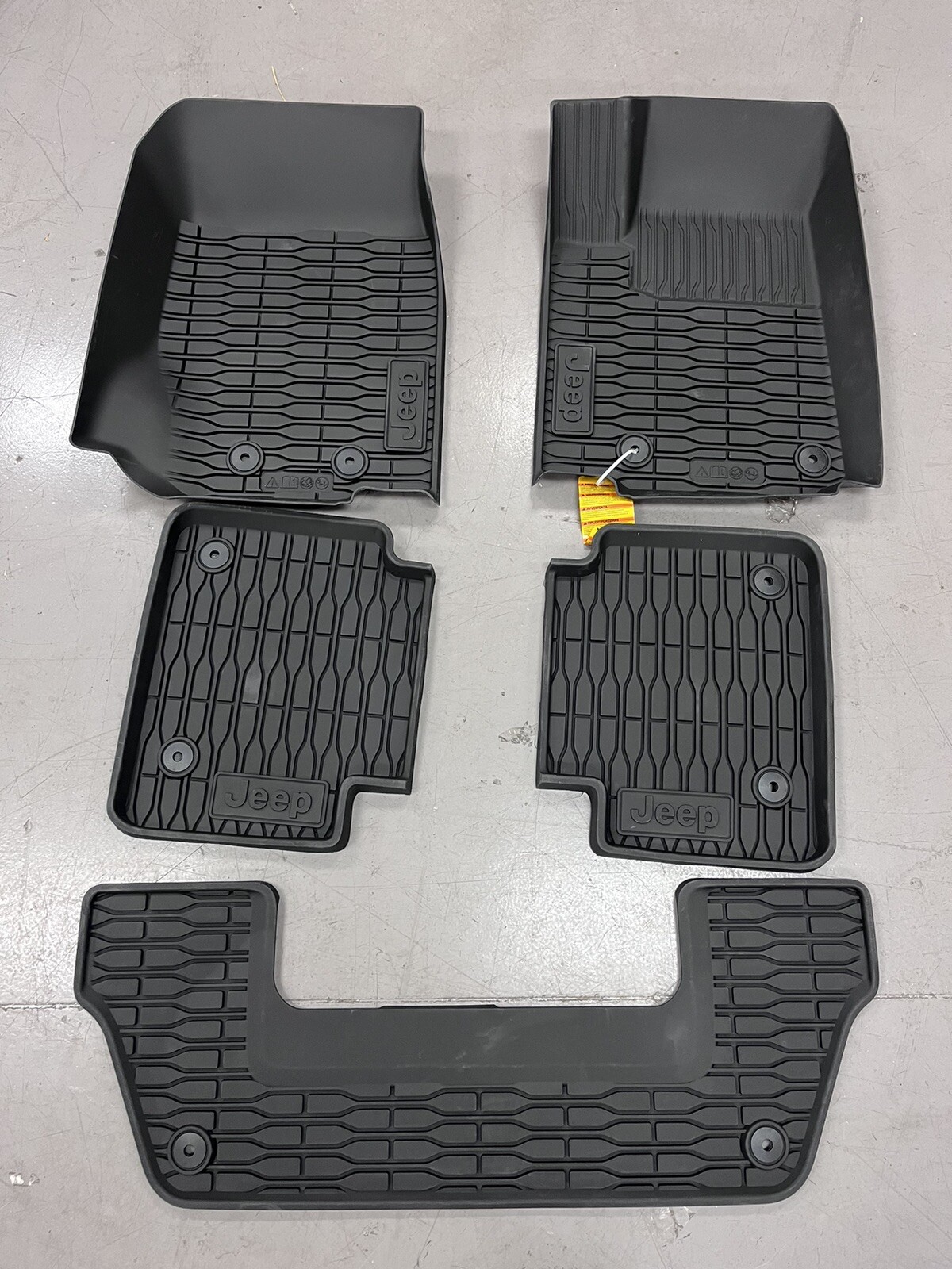 82216639AA All Weather Mats Jeep Grand Cherokee L WL 3-Row (2021) Mopar ...
