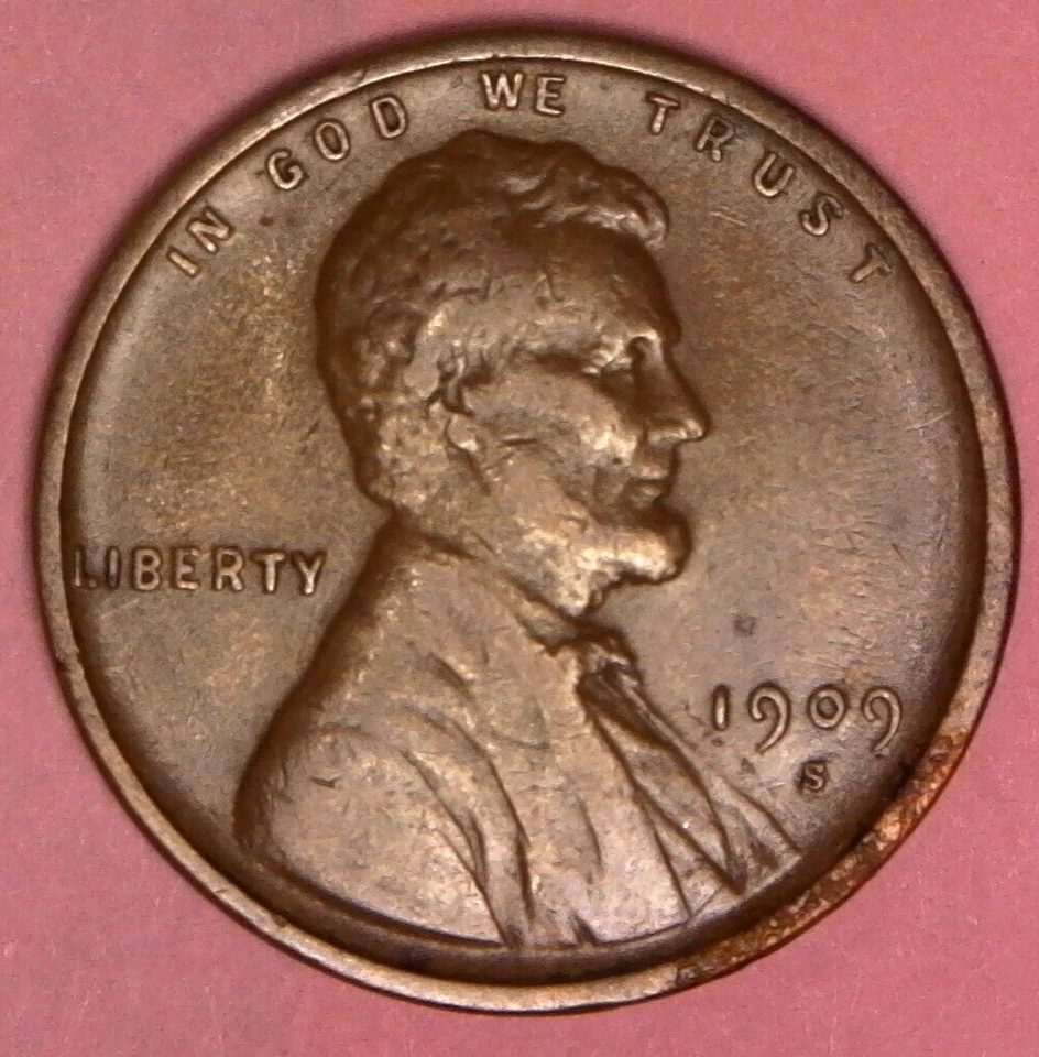 1909 S FS-1502 S/S S/Horizontal S RPM Lincoln Wheat Cent Rare ...