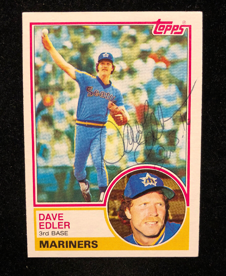 DAVE EDLER 1983 TOPPS AUTOGRAPHED SIGNED AUTO BASEBALL CARD 622 ...