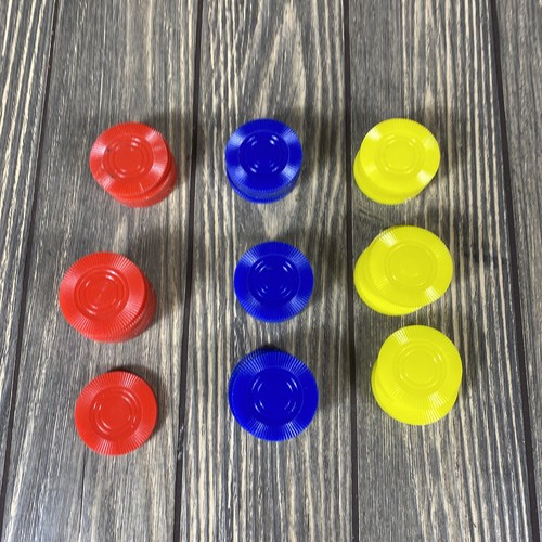 Vintage Red Yellow Blue Tokens Chips Replacement Piece Part | eBay