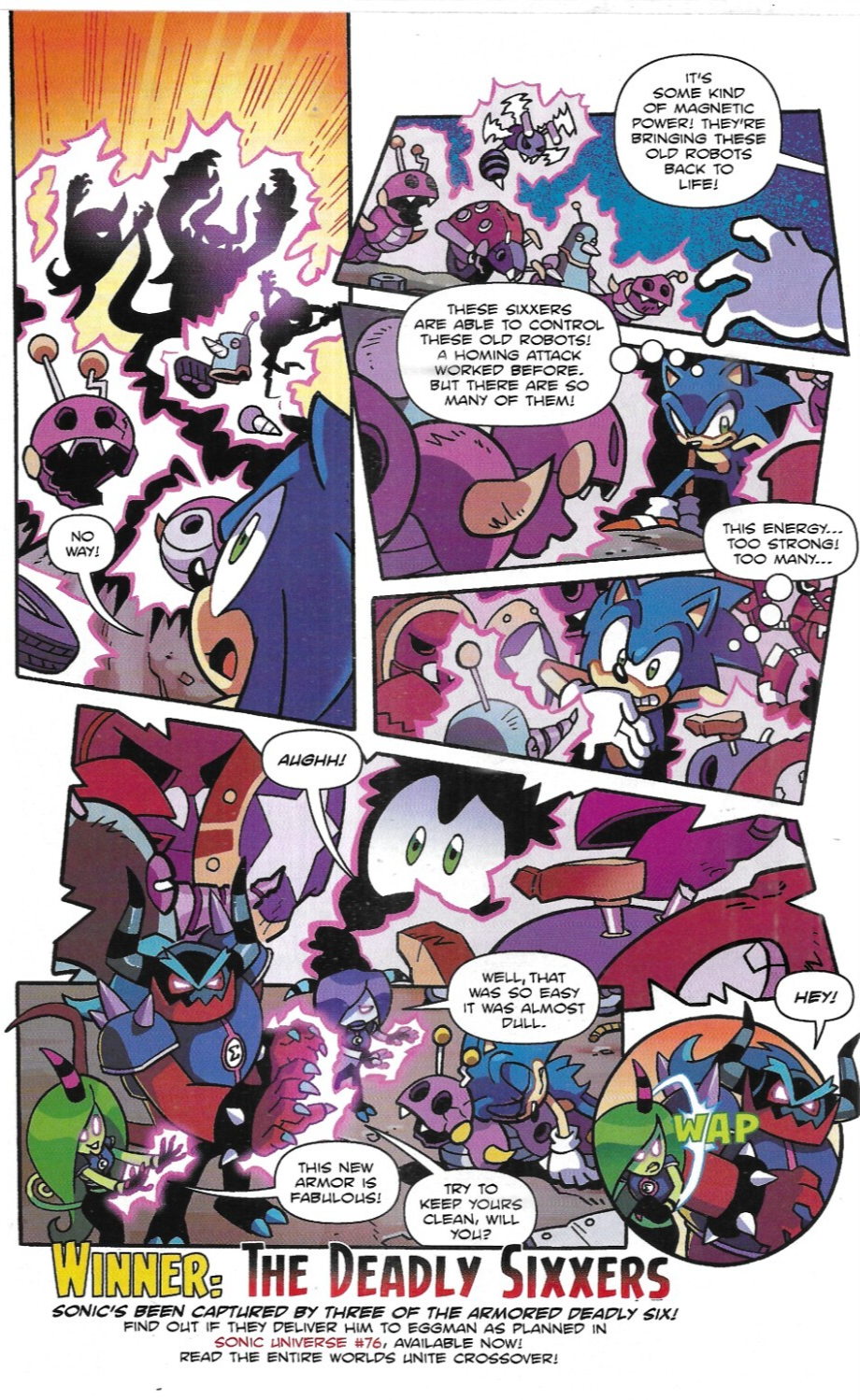 Sonic Comic 1 Worlds Unite Battles First Print Cover A Peppers 2015 ...