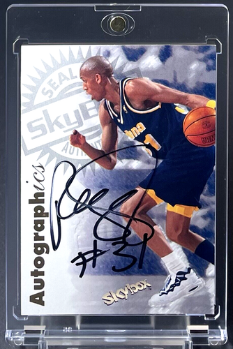 Reggie Miller 1997-98 Skybox Premium Autographics On Card Auto Pacers ...