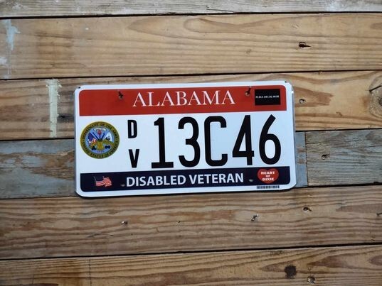 Alabama Expired 2019 Army Disabled license plate 13C46 | eBay