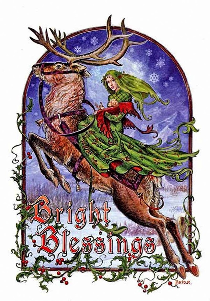 Briar Yule Midwinter Solstice Greeting Card Alternative Christmas Pagan ...