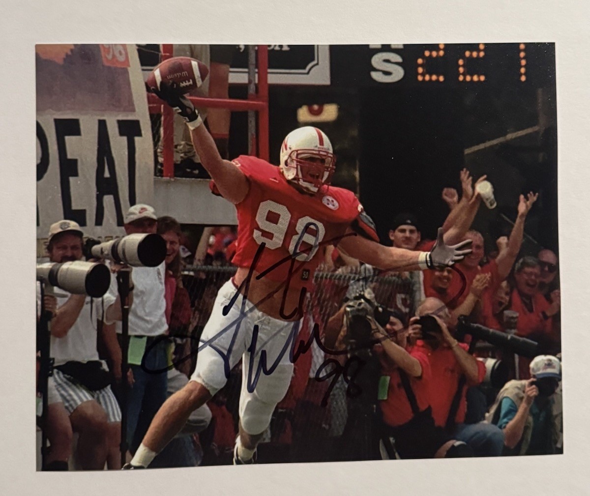 GRANT WISTROM HAND SIGNED 8x10 PHOTO AUTOGRAPHED NEBRASKA CORNHUSKERS ...