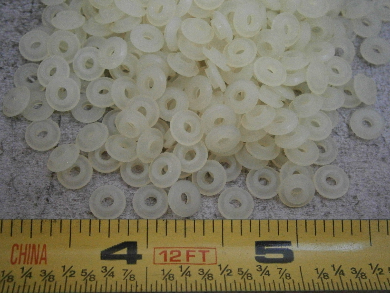 Micro Plastics 24SW0002 Shoulder Washers .093 ID .250" OD Nylon Lot of ...