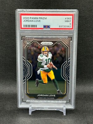 2020 JORDAN LOVE PANINI PRIZM ROOKIE RC #363 PSA 9 MINT | eBay