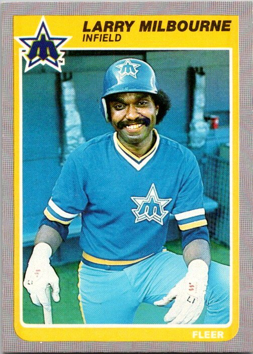 1985 Fleer Baseball 493 Larry Milbourne | eBay