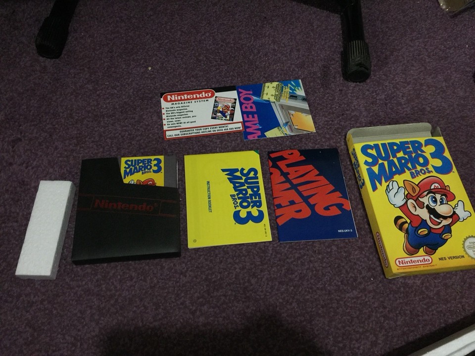 Nintendo NES Challenge Set Super Mario 3 NES Mario 3 Pack Boxed MINT ...