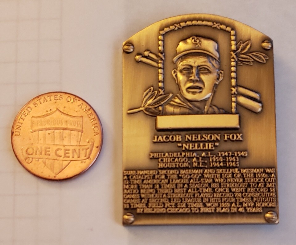 Chicago White Sox NELLIE FOX HALL OF FAME PLAQUE Lapel Pin - LE 250 | eBay