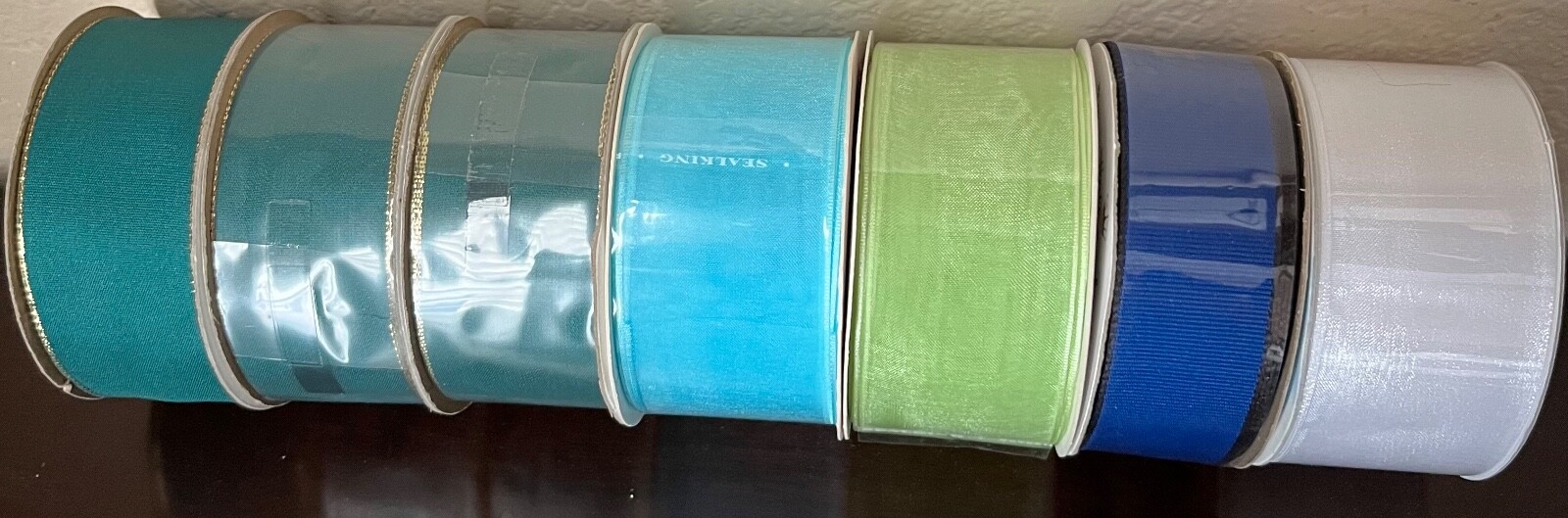6 - NEW HALLMARK FABRIC RIBBONS + 1 FREE ORGANDY | eBay