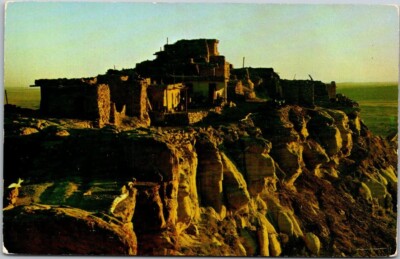 WALPI INDIAN VILLAGE circa 1680 Northern Arizona Vintage Chrome ...