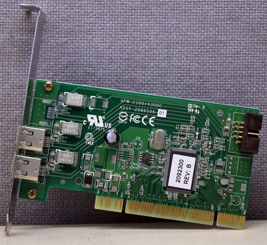Adaptec Syba AFW-2100/4300C IEEE-1394 Firewire 2-Port Card SD-PCI-4F ...