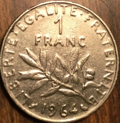 1964 FRANCE 1 FRANC COIN | eBay