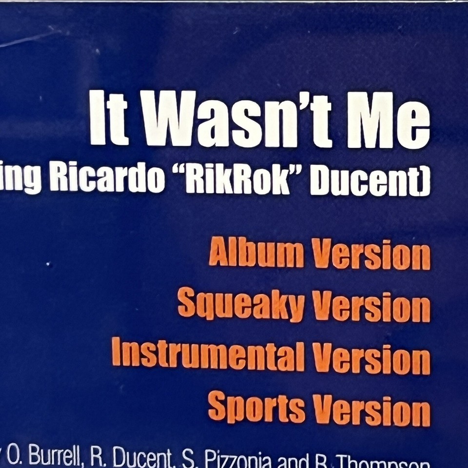 Shaggy Feat Ricardo “rikrok” Ducent It Wasn't Me Maxi Cd Single Like ...