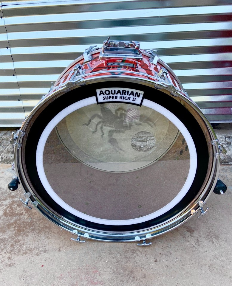 Vintage Rogers Drum Kit '83 - Custom Painted Scorpion Kick Head - | eBay