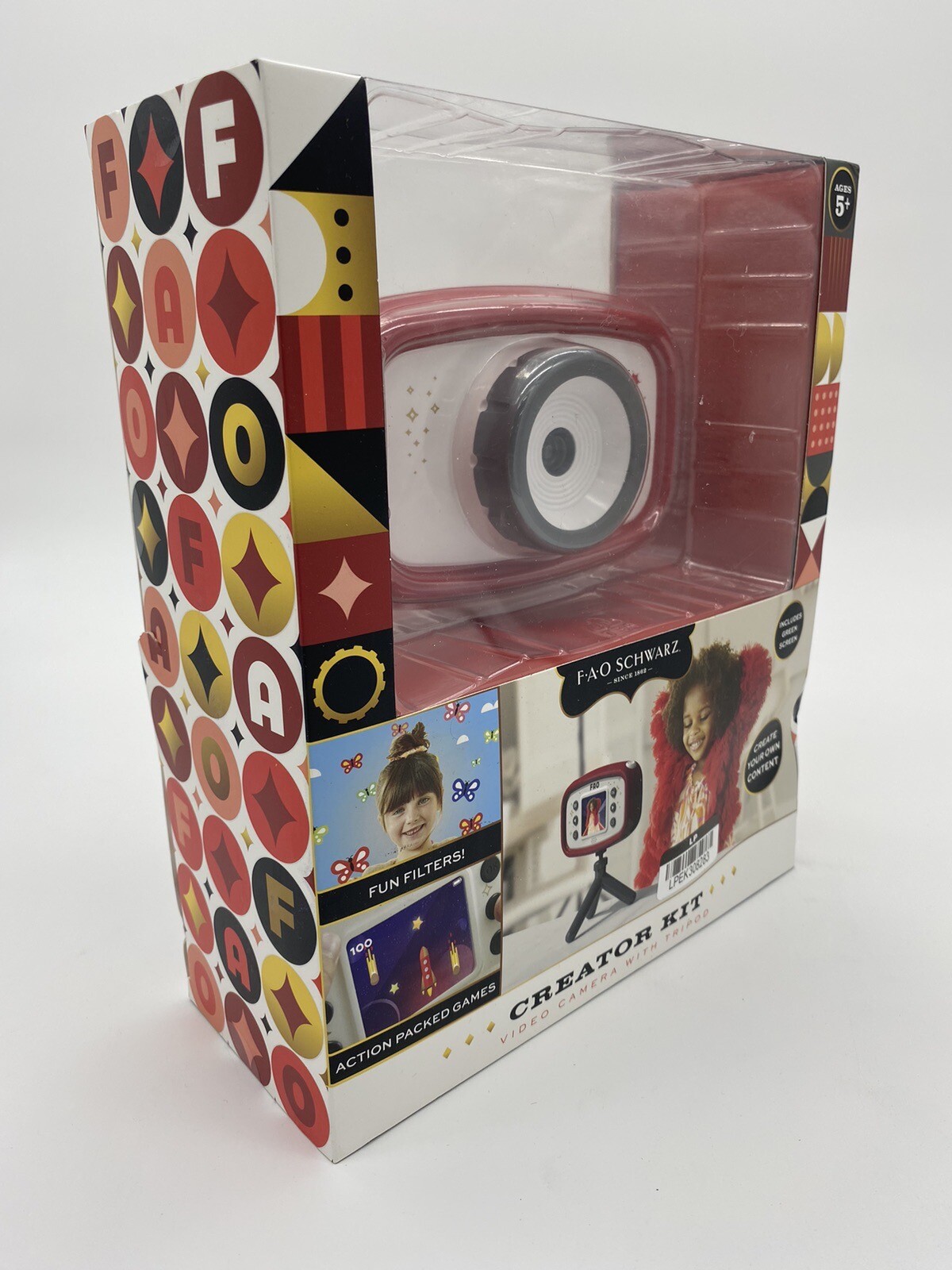 FAO Schwarz Creator Kit Video Camera with Tripod Red and White Camera ...