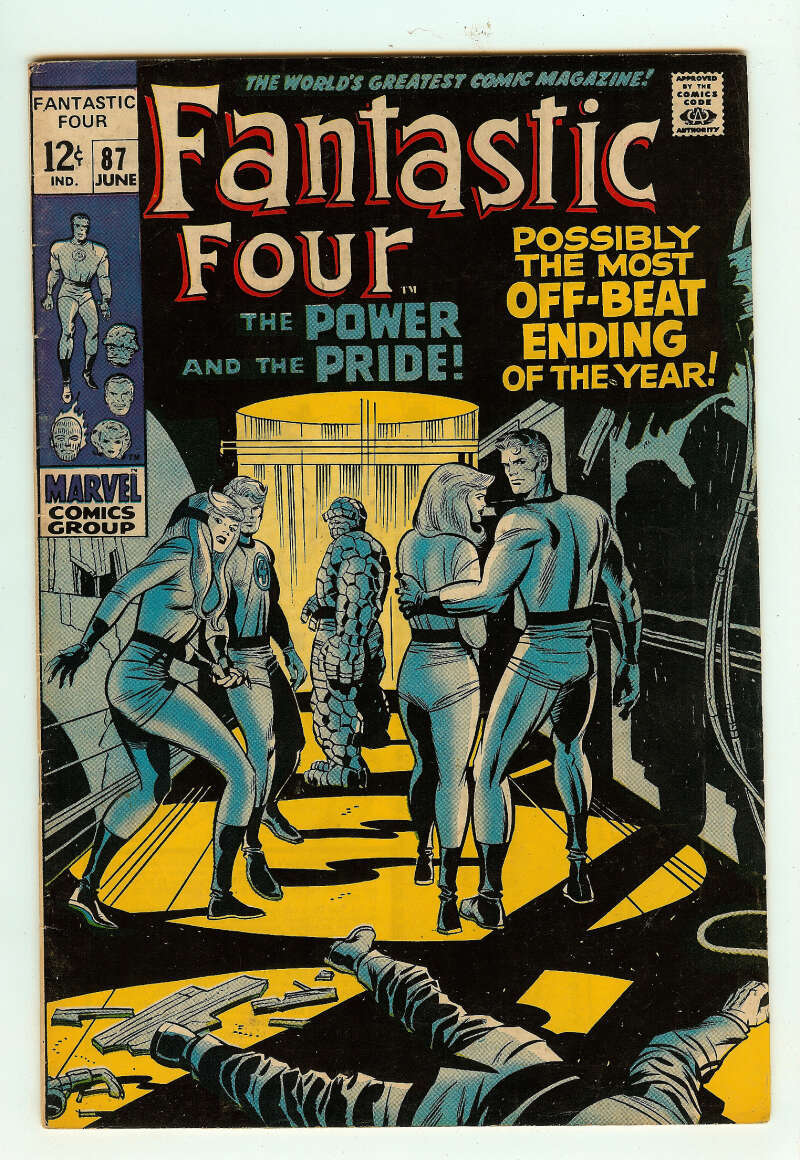FANTASTIC FOUR #87 5.0 // JACK KIRBY & JOE SINNOTT COVER MARVEL COMICS ...