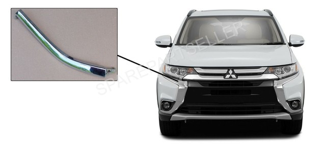 Front Right Bumper Upper Trim Chrome Fits MITSUBISHI Outlander 2016 ...