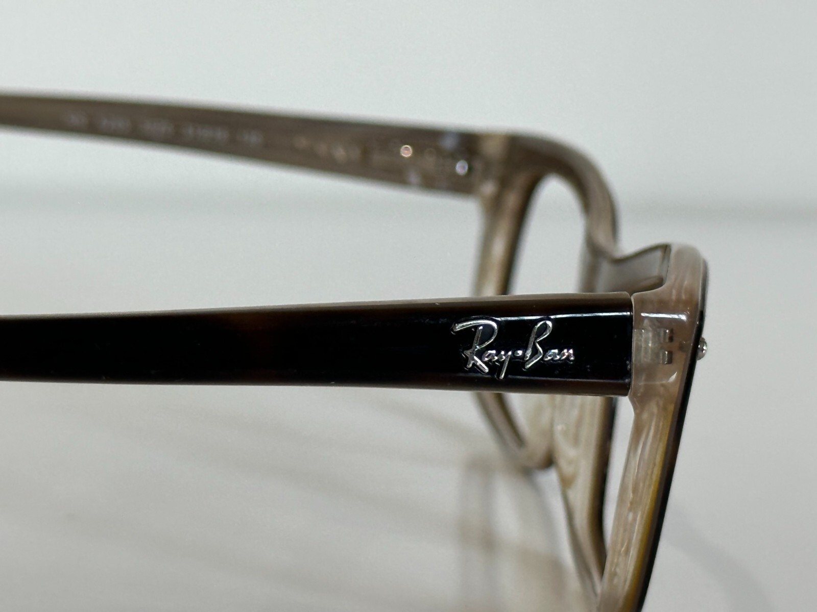 Ray Ban RB 5255 5075 Rectangle Havana Beige Eyeglasses Frame Only 51-16 ...
