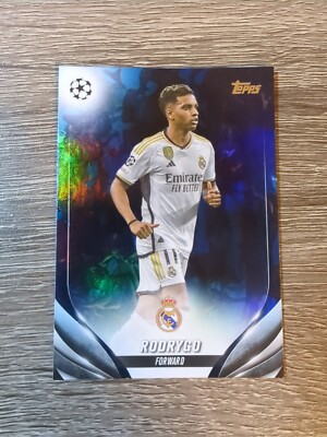 Rodrygo 2023-24 Topps UEFA Club Competitions Blue Inferno Foil /125 ...
