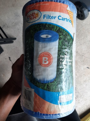 Intex Pool Filter Cartridge Type "B" #59905w For Models 51/ 520/ 520R ...