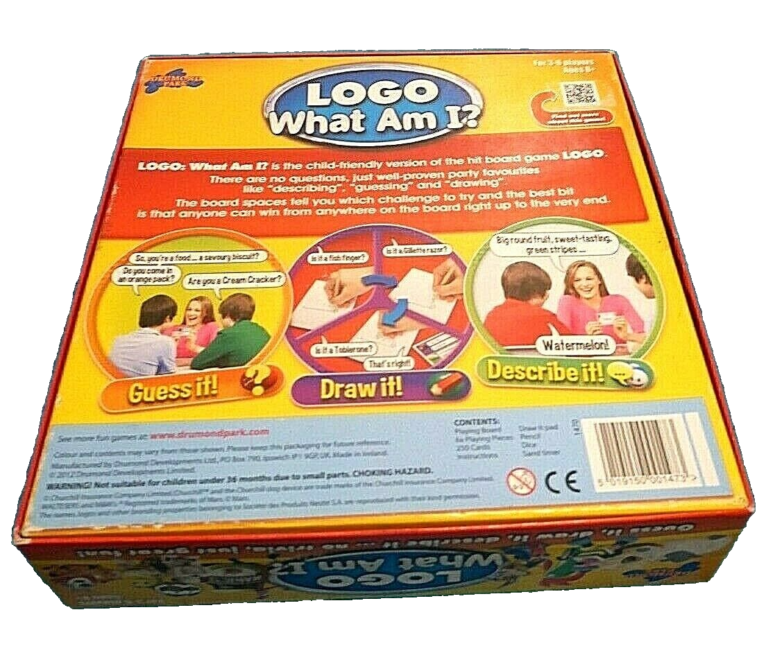 LOGO WHAT AM I - BOARD GAME by Drumond Park - Guessing/Party Game 100% ...