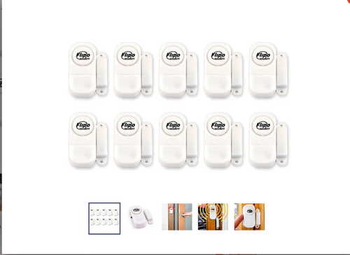 Flipo Security Wireless Alarm System For Doors & Windows & Cabinets New ...